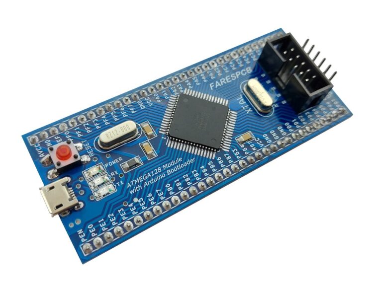Atmega128 Module With Arduino Bootloader F128b Fares Pcb