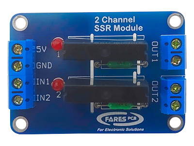 2-Channel Solid State Relay Module (5V) SSR205 – Fares PCB