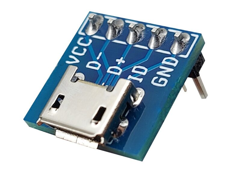 USB Type B Micro to Pin Header – Fares PCB