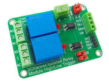 2-Channel High/Low Trigger Relay Module(24V) Opto-isolated RM224I ...