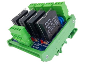 Industrial 4 Channel Relay Module (12V) RM4D With DIN Rail Enclosure ...