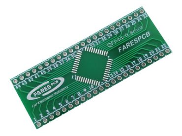IC Package Converter (QFP44-0.8mm/DIP44-700mil) – Fares PCB