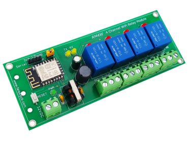 4-Channel Wireless Relay Module ESP-12F (RM4W) – Fares PCB
