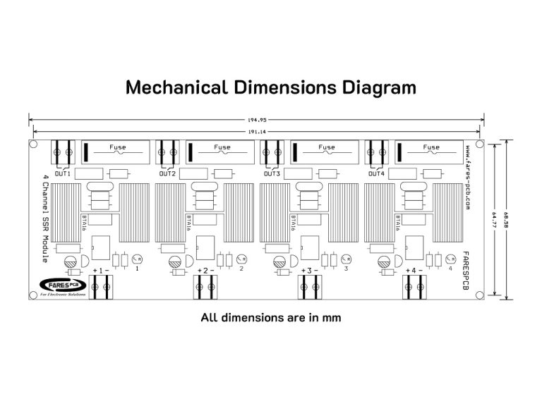 5A/4-Channel Solid State Relay Module – Fares PCB